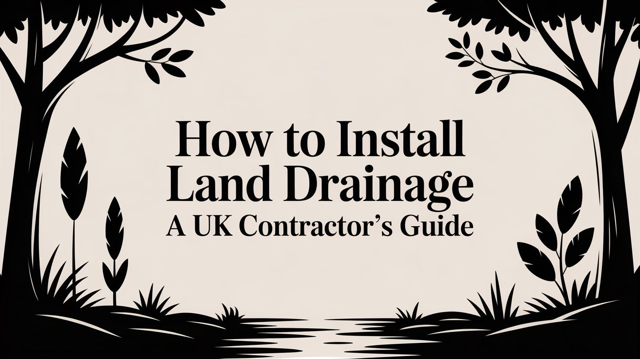 How to Install Land Drainage: A UK Contractor's Guide