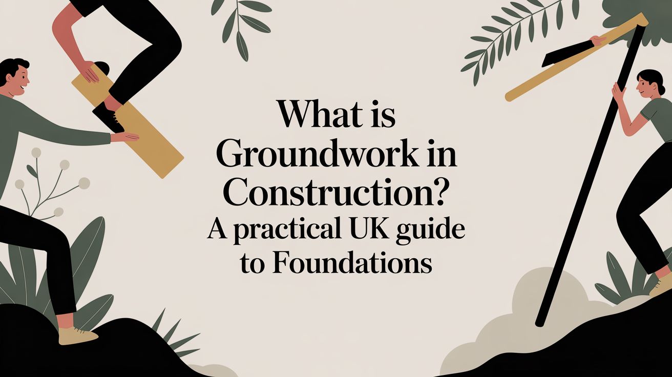 What is groundwork in construction? A Practical UK Guide